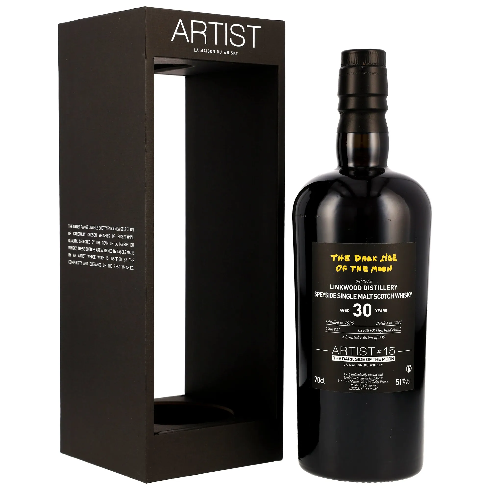 Linkwood 1995/2025 - 30 Jahre - 1st Fill PX Cask Finish #21 - Artist ...