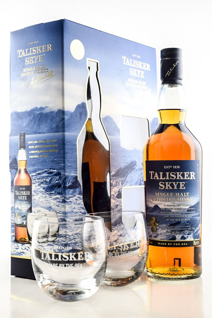 Talisker Skye 45.8% vol. 0.7l - with two rocking glasses | 17017