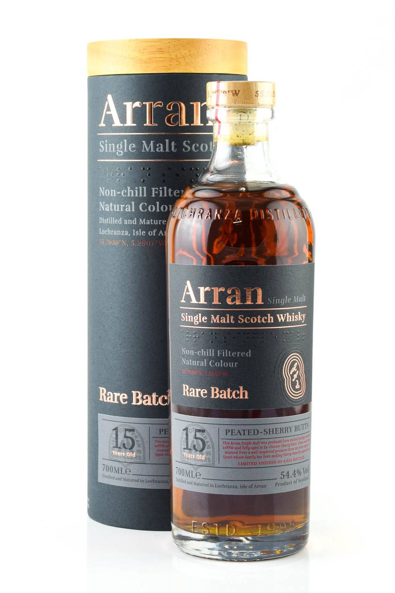 Arran 15 Jahre Rare Batch - Peated-Sherry Butts bei Home of Malts ...