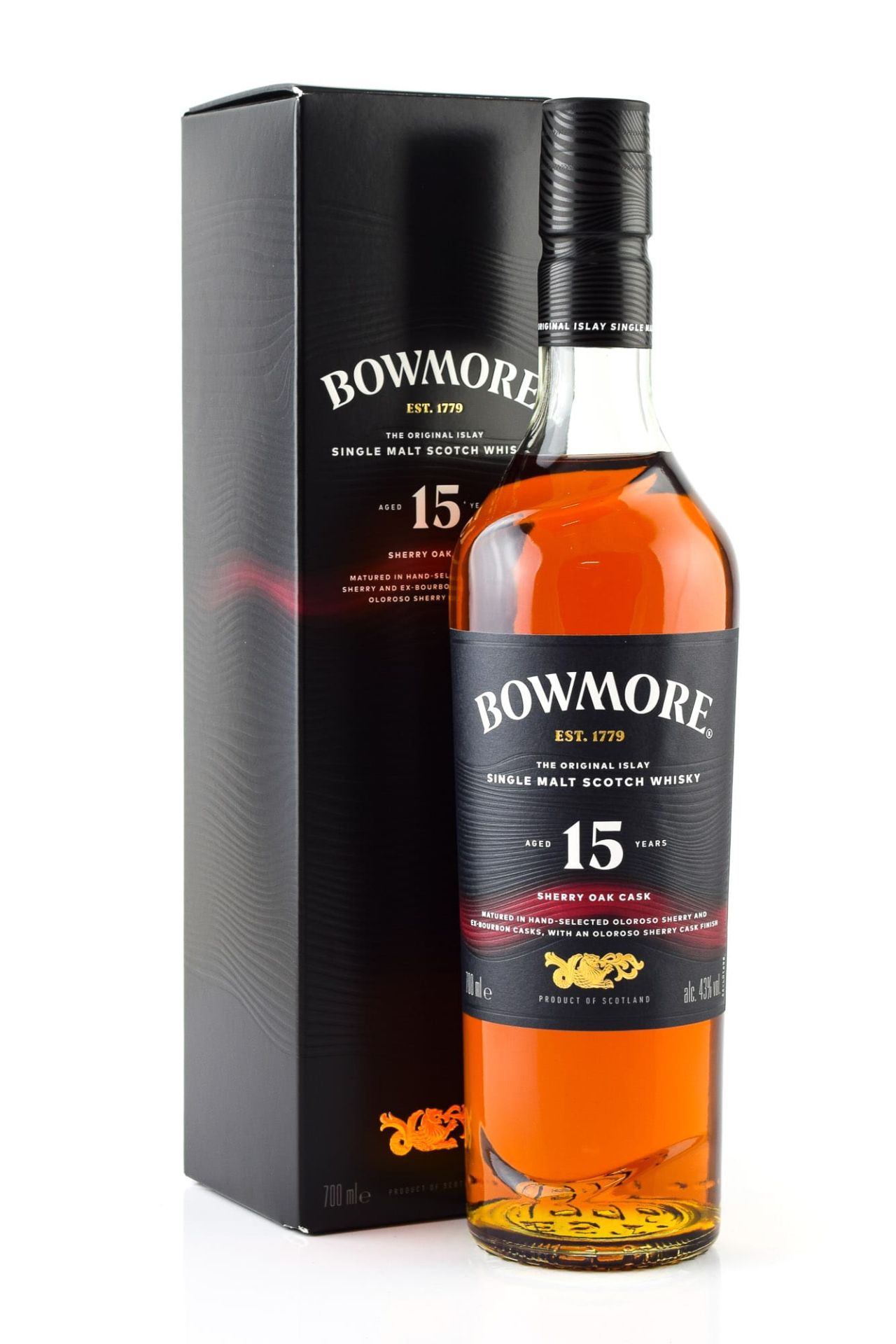 ᐅ Bowmore 15 Jahre Sherry Oak Cask >> jetzt online kaufen