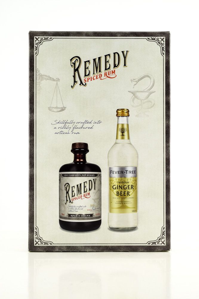 Remedy Spiced Rum 41,5%vol. 0,7l with Ginger Beer | 18664