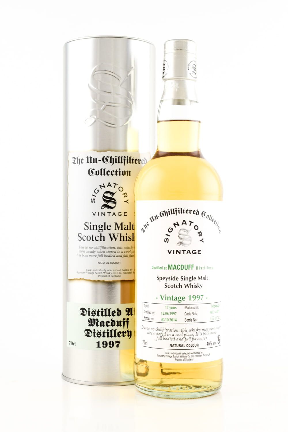 Macduff 17 Jahre 1997/2014 Hogsheads Un-Chillfiltered Signatory 46%vol ...