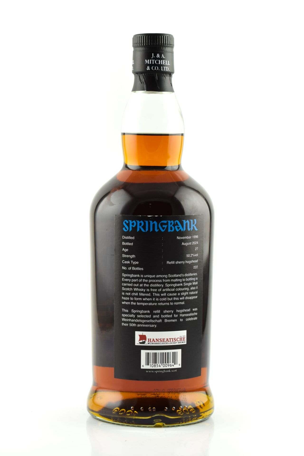 Springbank 27 Jahre Single Refill Sherry Hogshead bei Home of Malts ...
