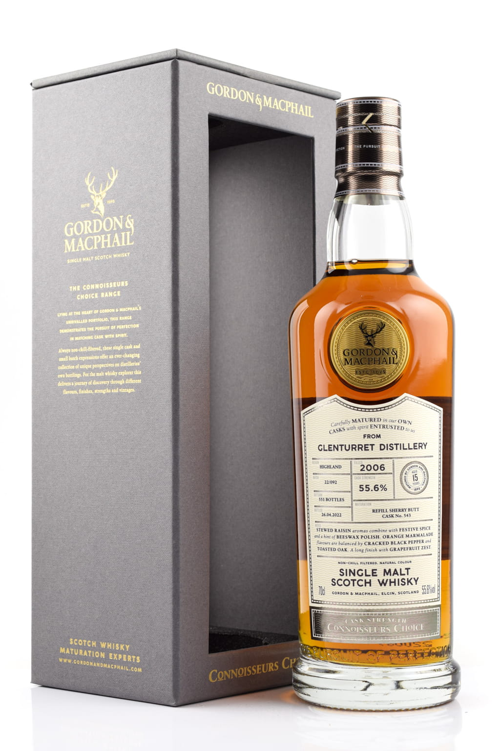 Glenturret 2006/2022 Refill Sherry Butt #543 Gordon & MacPhail ...